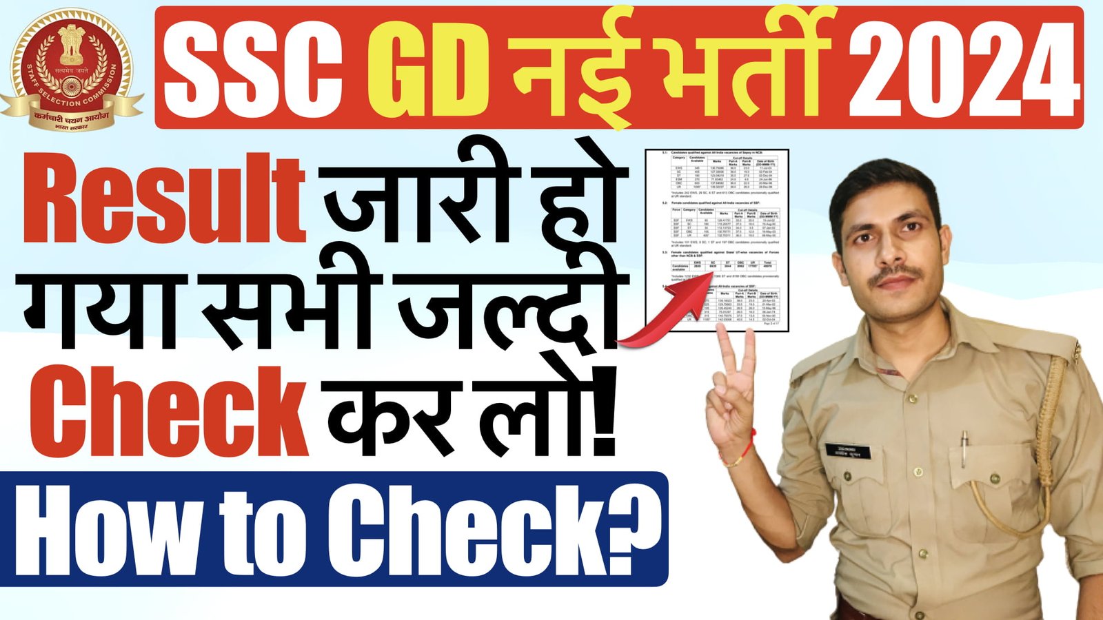 SSC GD Result 2024 >> How to Check SSC GD Result 2024 - Study For Dreams SSC GD Result 2024 >> How to Check SSC GD Result 2024 - Study For Dreams