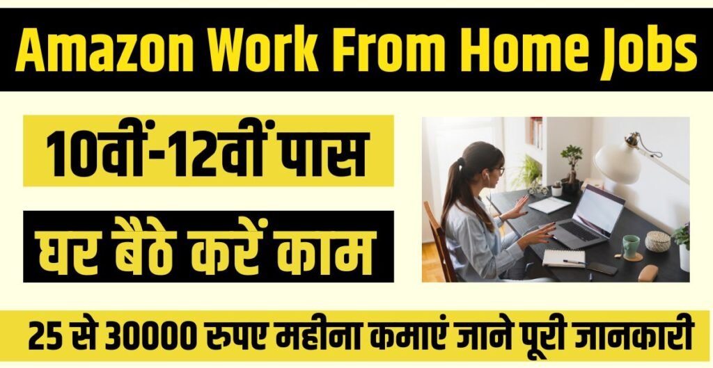 Amazon Work From Home Job 2024 :10वीं/12वीं पास के लिए