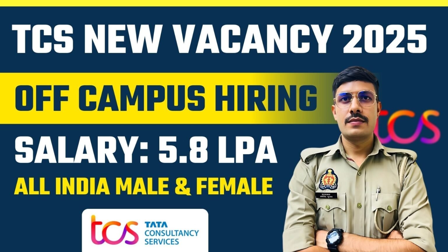 TCS Recruitment 2025 >> Off Campus Hiring Opportunity