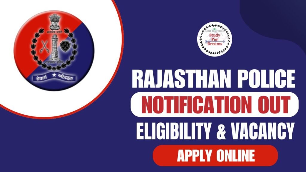 Rajasthan Police Constable Recruitment 2025 - 12th Pass Job Apply ...