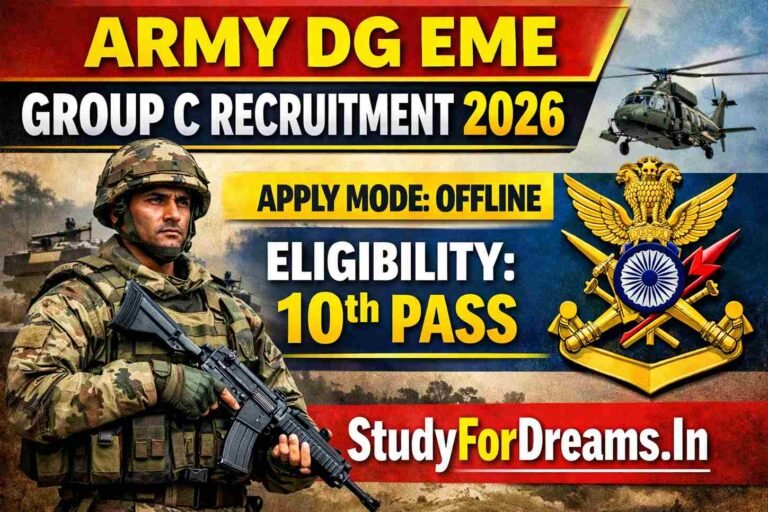 Army DG EME Group C Recruitment 2026 – Apply Offline for Tradesman, LDC ...