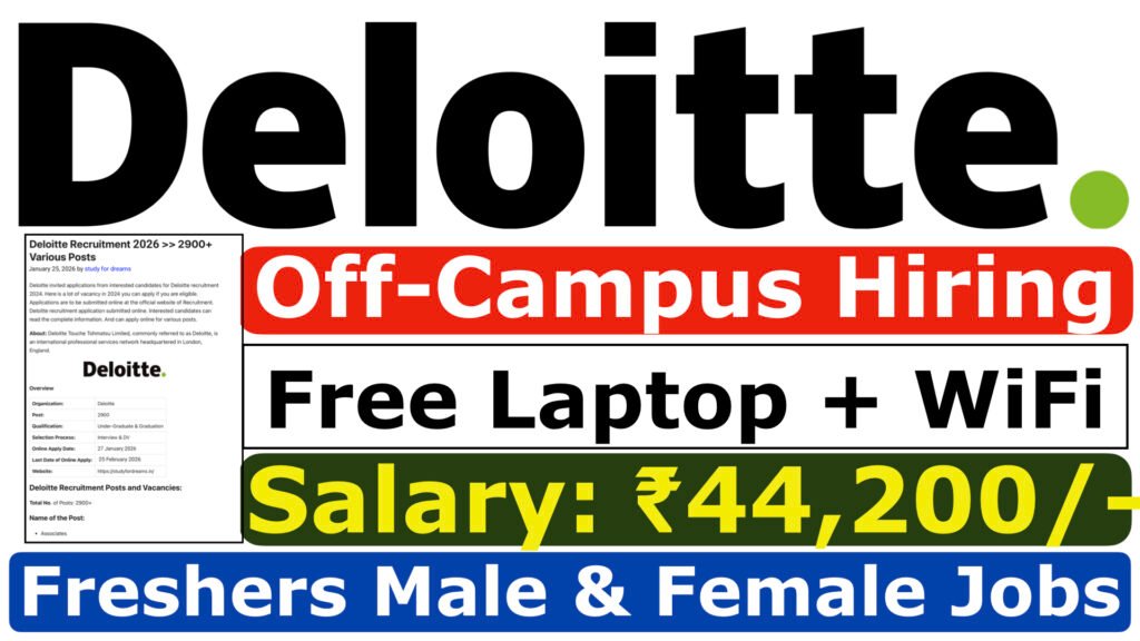 Deloitte Recruitment 2026 | Deloitte 5000+ Vacancy 2026